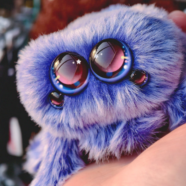 Snowball | Sapphire Blue Spider Plush Toy – LuLuFun Studio